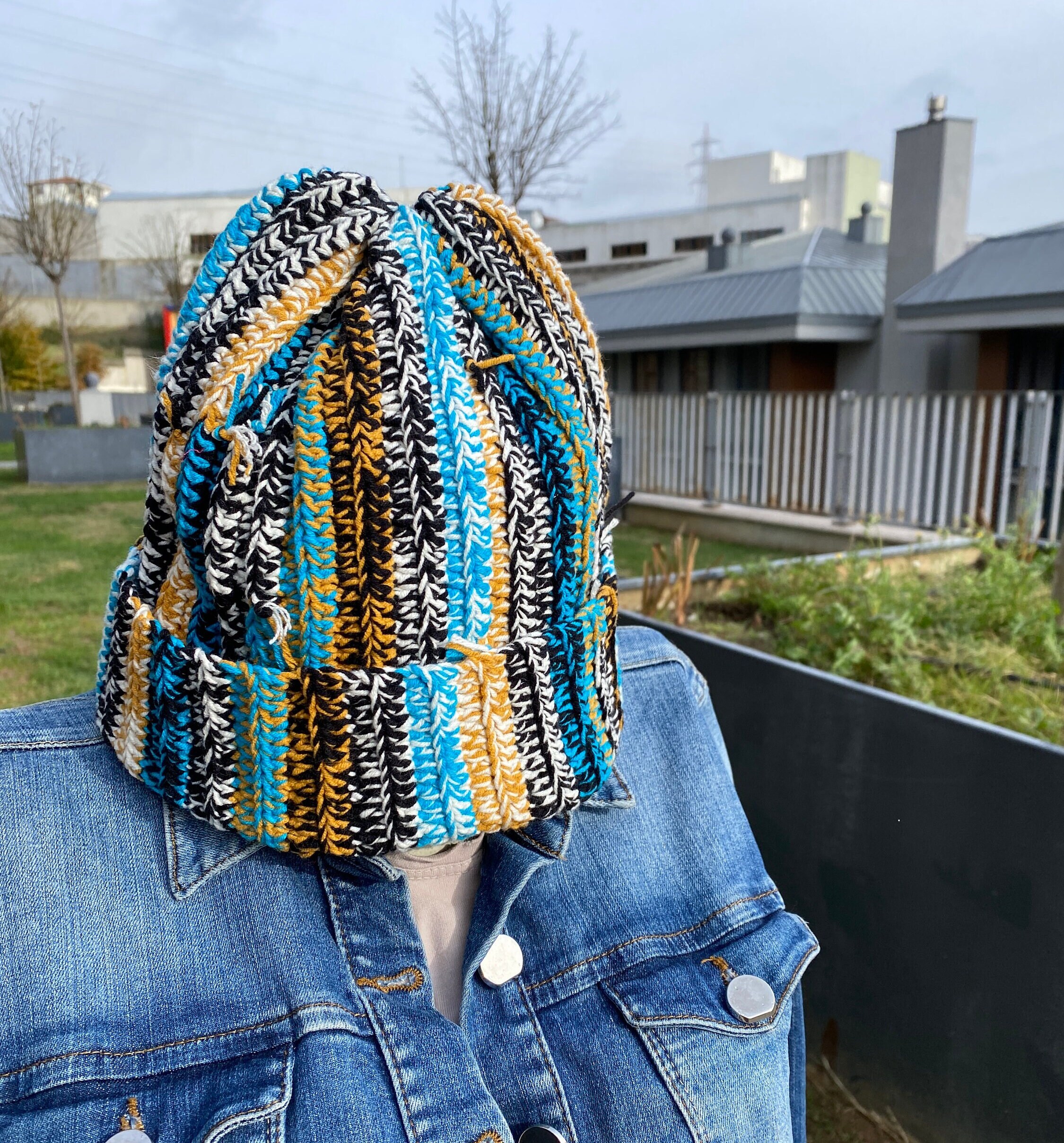 Scrap Beanies,one of A Kind Unisex Crochet Scrapped Yarn Beanie ...