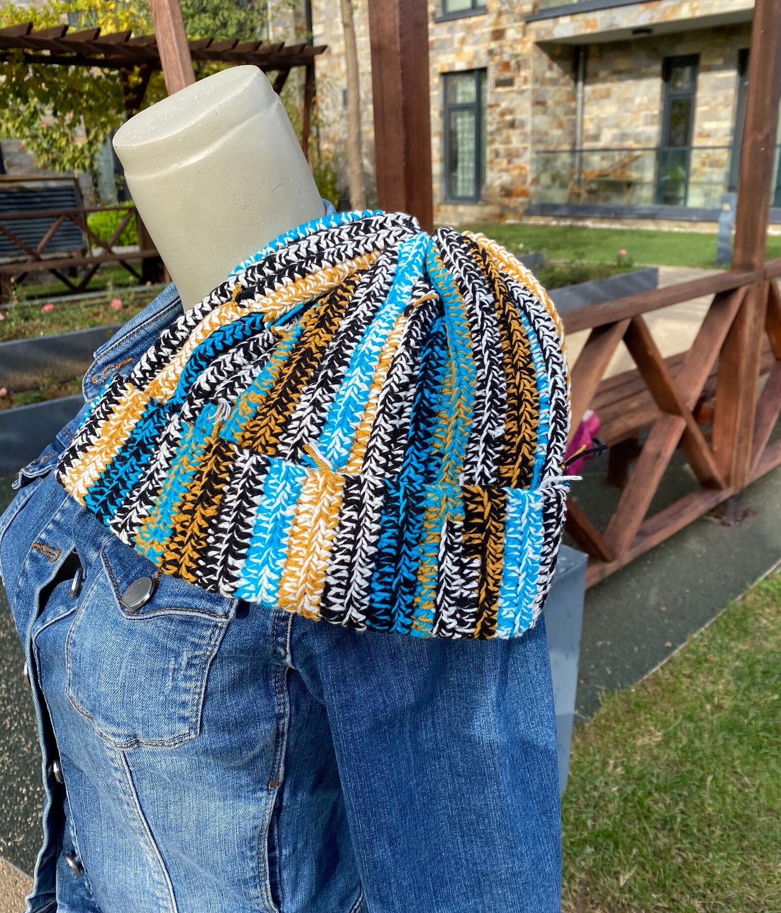 Scrap Beanies,one of A Kind Unisex Crochet Scrapped Yarn Beanie ...