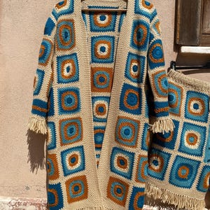 Men Crochet Festival Outfit, Rave Crochet Kimono and Crocheted Shorts ...