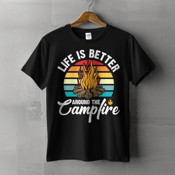 Camping T Shirt - Etsy