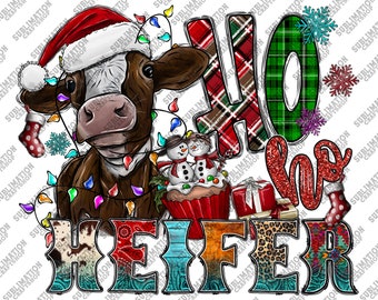 Cow Heifer Christmas Png - Etsy