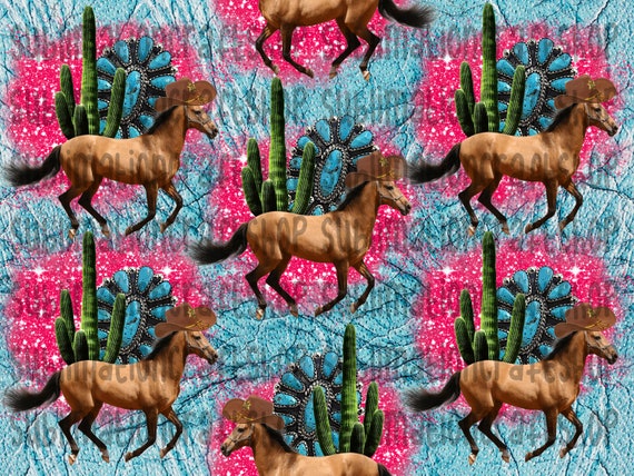 Horse Pattern Western Design Western Seamless Pattern | Etsy