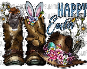 Cowboy Easter Png - Etsy
