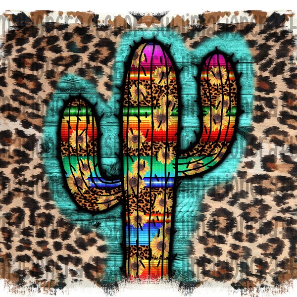 Serape Cactus Sublimation - Etsy