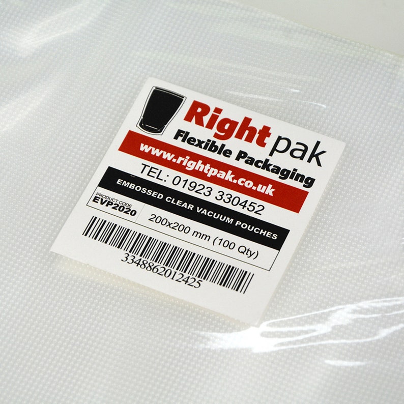 Rightpak - Food Vacuum Seal Bags Embossed BPA Free 90 Micron for Food ...