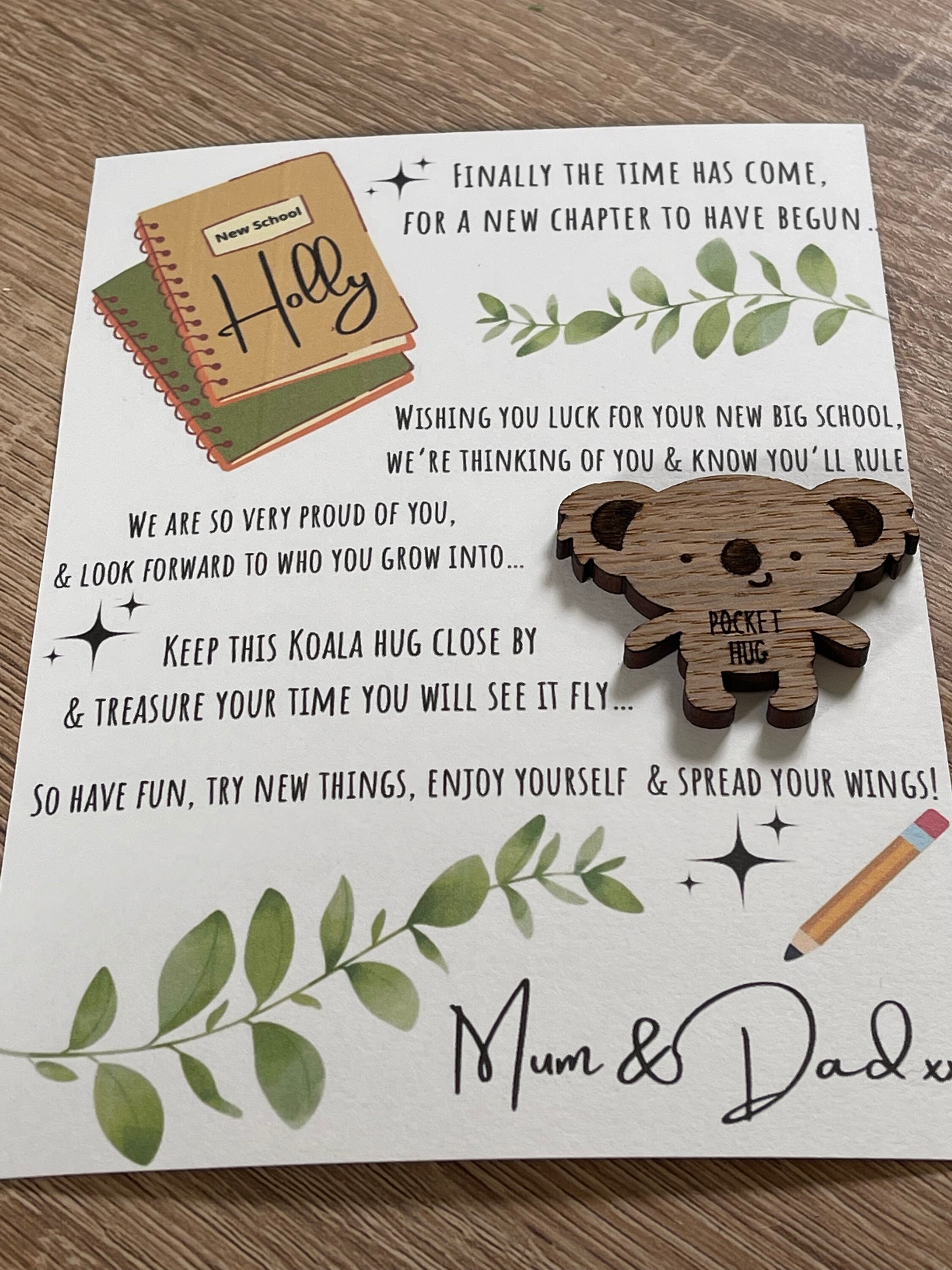 GOOD LUCK at Your New School Card and Gift/ Starting Secondary - Etsy UK