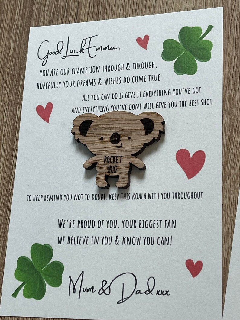 GOOD LUCK HUG/ Sporting Race Competition Exam Good Luck/ - Etsy