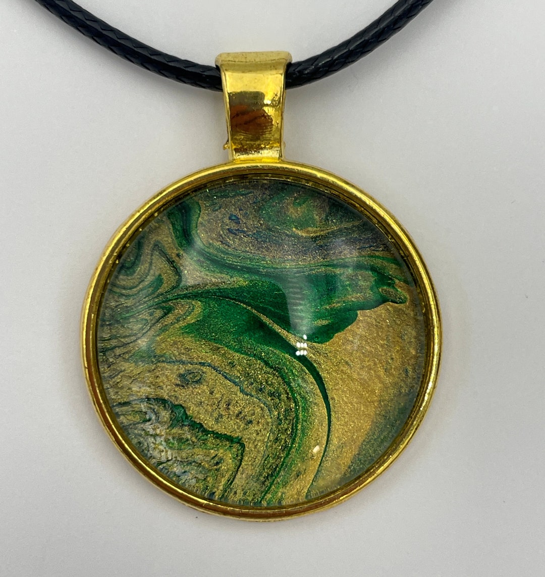 Beautiful Round Pendant Necklace, Original Design, Adjustable to 18-20 ...