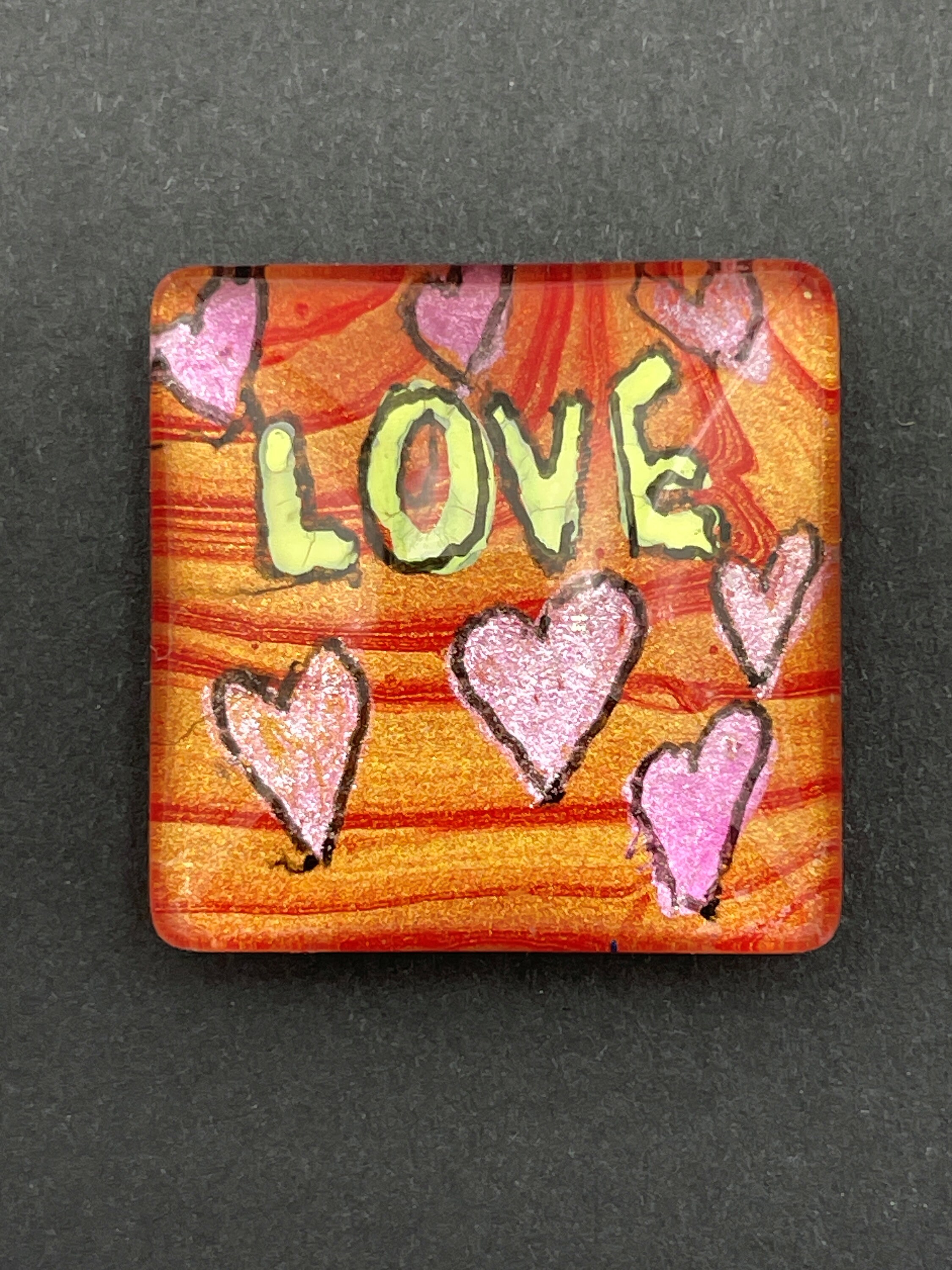 Magnet for Refrigerator, Desk, File Cabinet, Etc. - Hand-painted Art ...