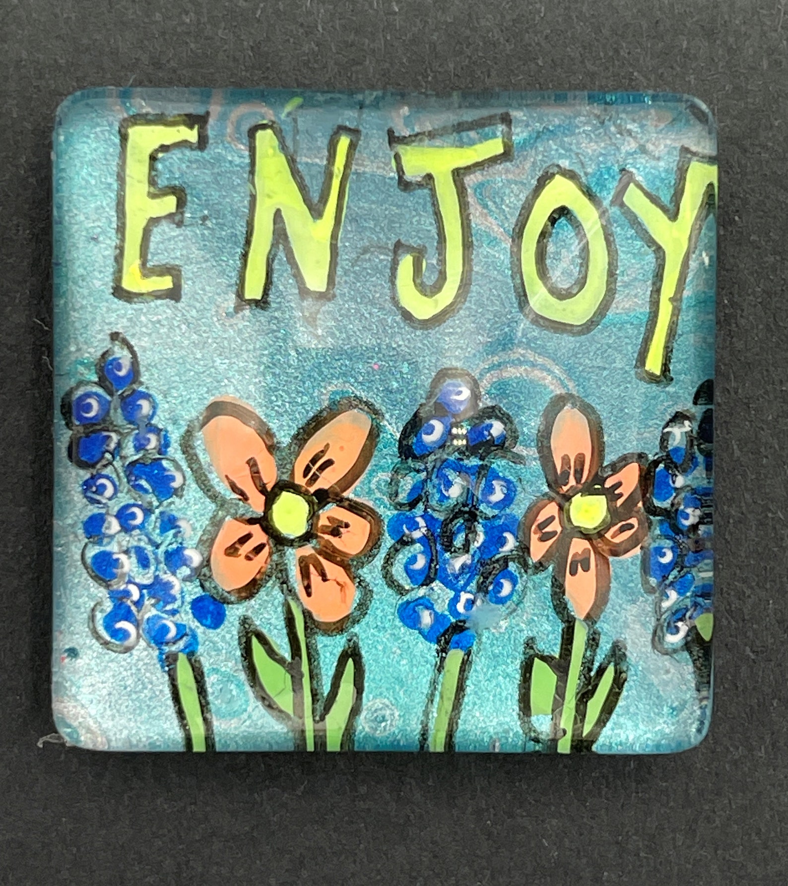 Magnet for Refrigerator, Desk, File Cabinet, Etc. - Hand-painted Art ...