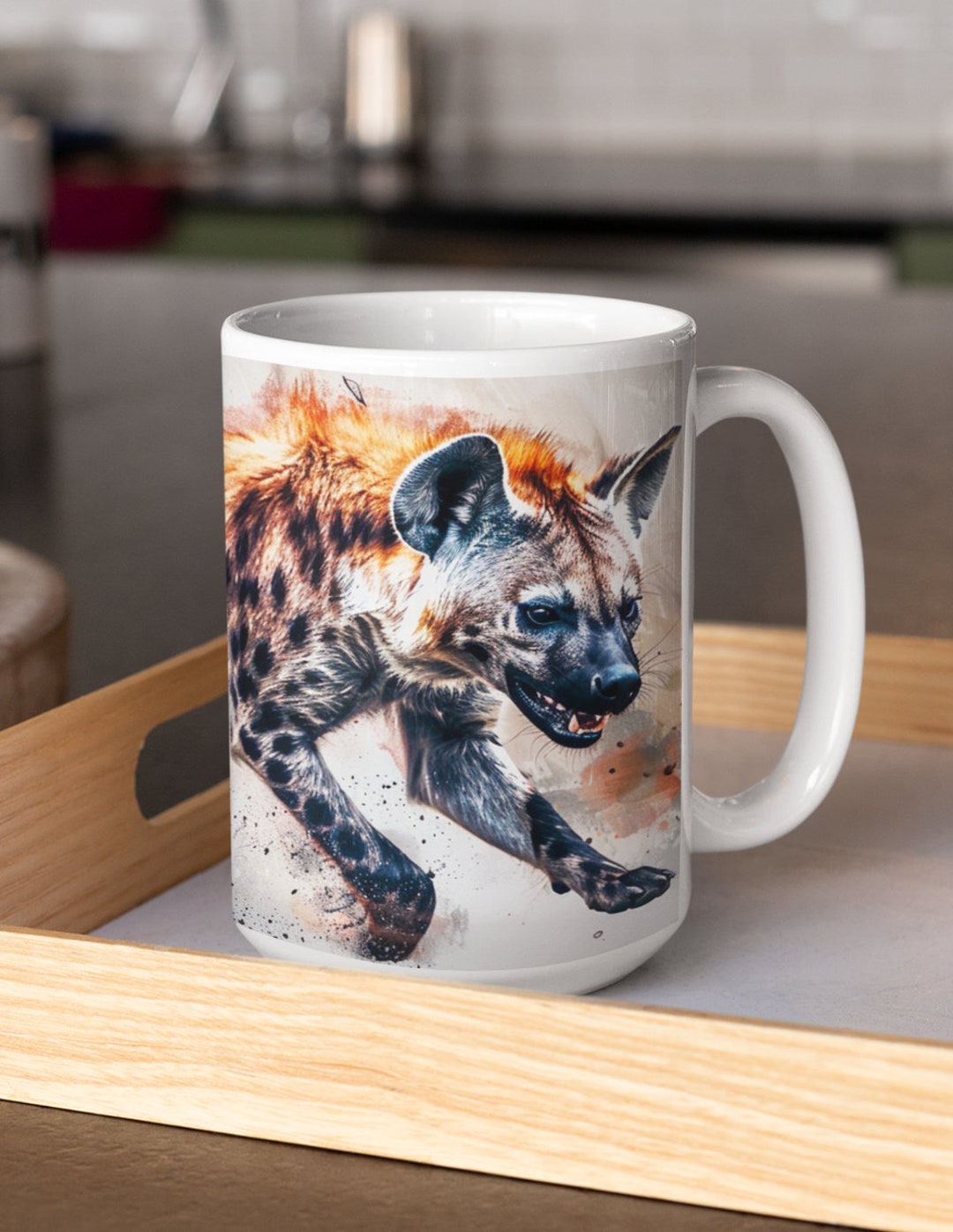 Watercolor Hyena, Hyena Mug, Hyena Lover Gift, Hyena Gift, Africa Mug ...