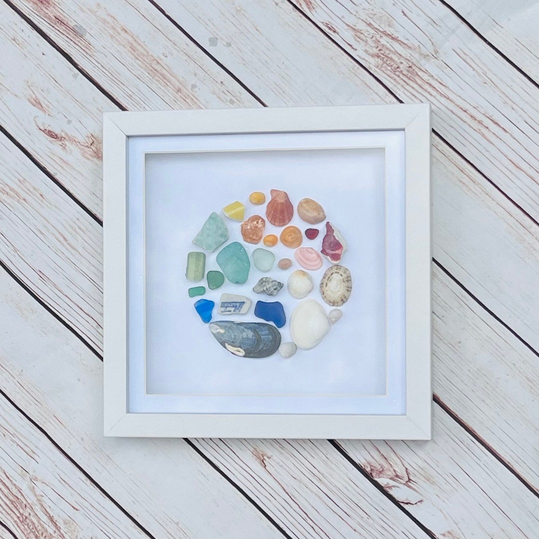 Sea Glass Art Sea Glass Mosaic Sea Glass Wall Art Wall - Etsy