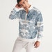 Tiger Print Toile Track Jacket Blue Toile Jacket Chinoiserie Jacket ...