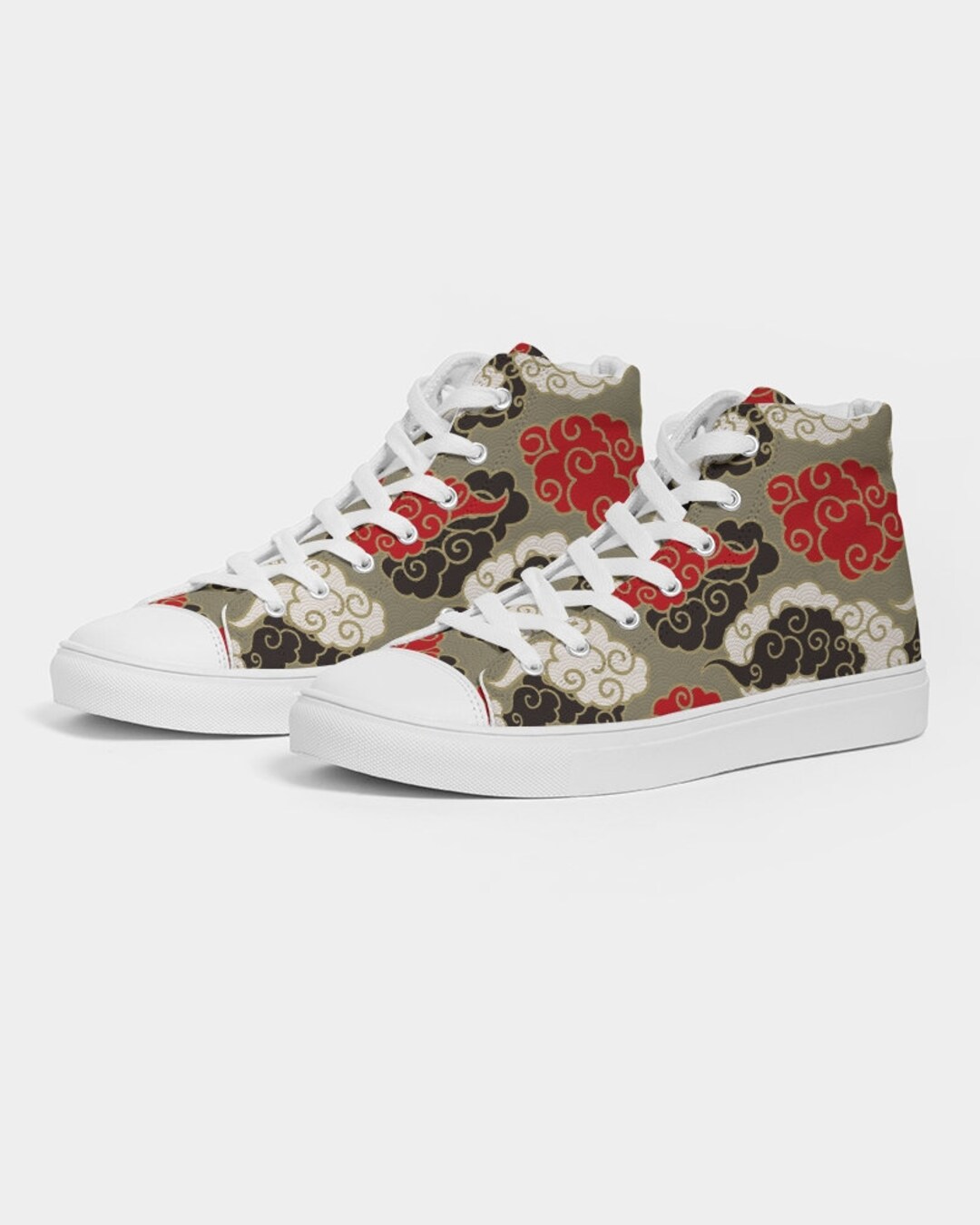 Japanese Cloud High-top Canvas Shoes • Chinese Cloud Shoes • Asian ...