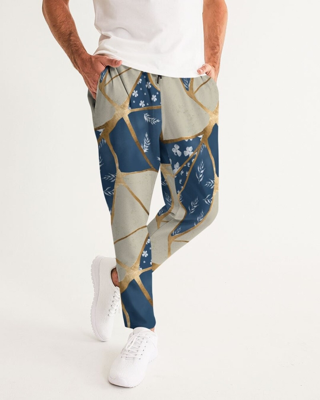 Kintsugi Patchwork Jogger Sweatpants Japanese Kintsugi Pants Japanese ...