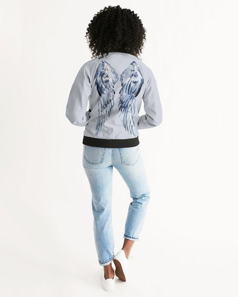 Tengu Wings Bomber Jacket, Angel Wings Theme, Yokai Influence, Feather ...