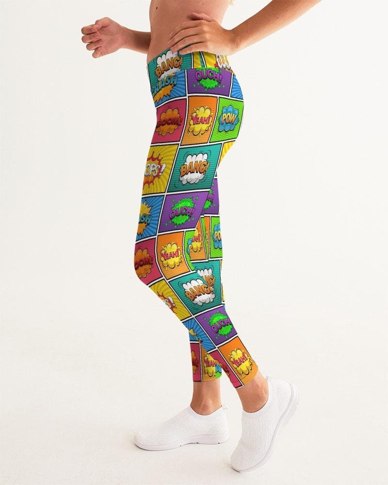 Pop Art Comic Book Panel Expression Yoga Pants Comic Book - Etsy