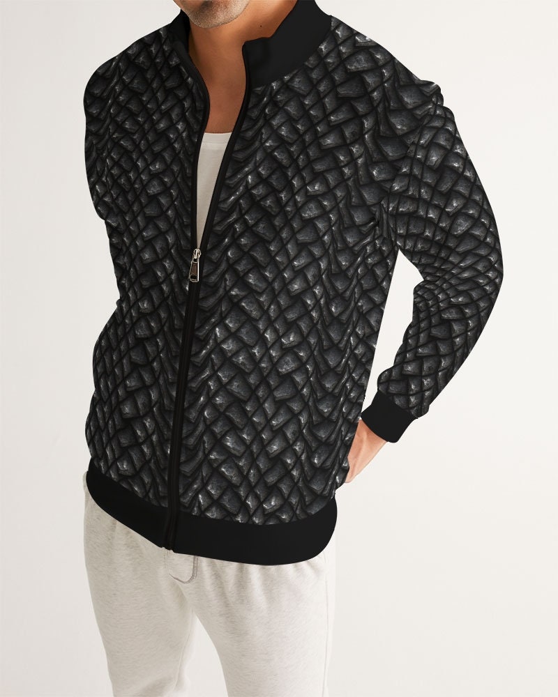 Black Onyx Dragon Scale Track Jacket, Dragon Scale Armor Jacket, Dragon ...