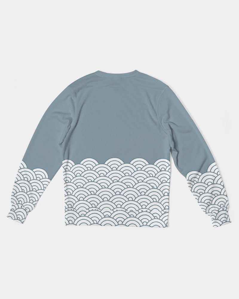 Wave Pattern Sweatshirt Seigaiha Pattern Sweatshirt Fish Scale ...