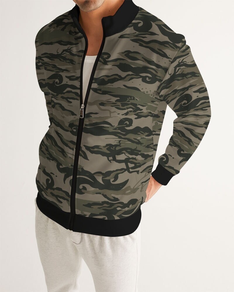 Asian Camouflage Pattern Track Jacket, Military Camo Jacket, Cloud Camo, Green Camo Pattern ...