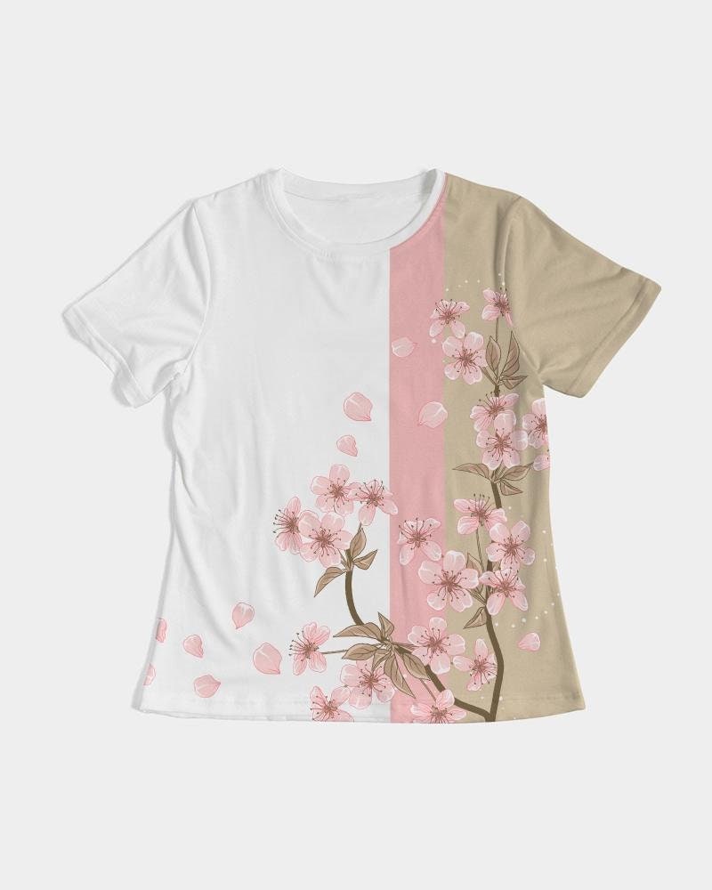 Springtime Cherry Blossom Tee, Sakura Flowers Shirt, Floral Print Shirt ...