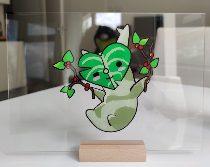 Korok Glass Transparent Painting the Legend of Zelda Handmade Original ...