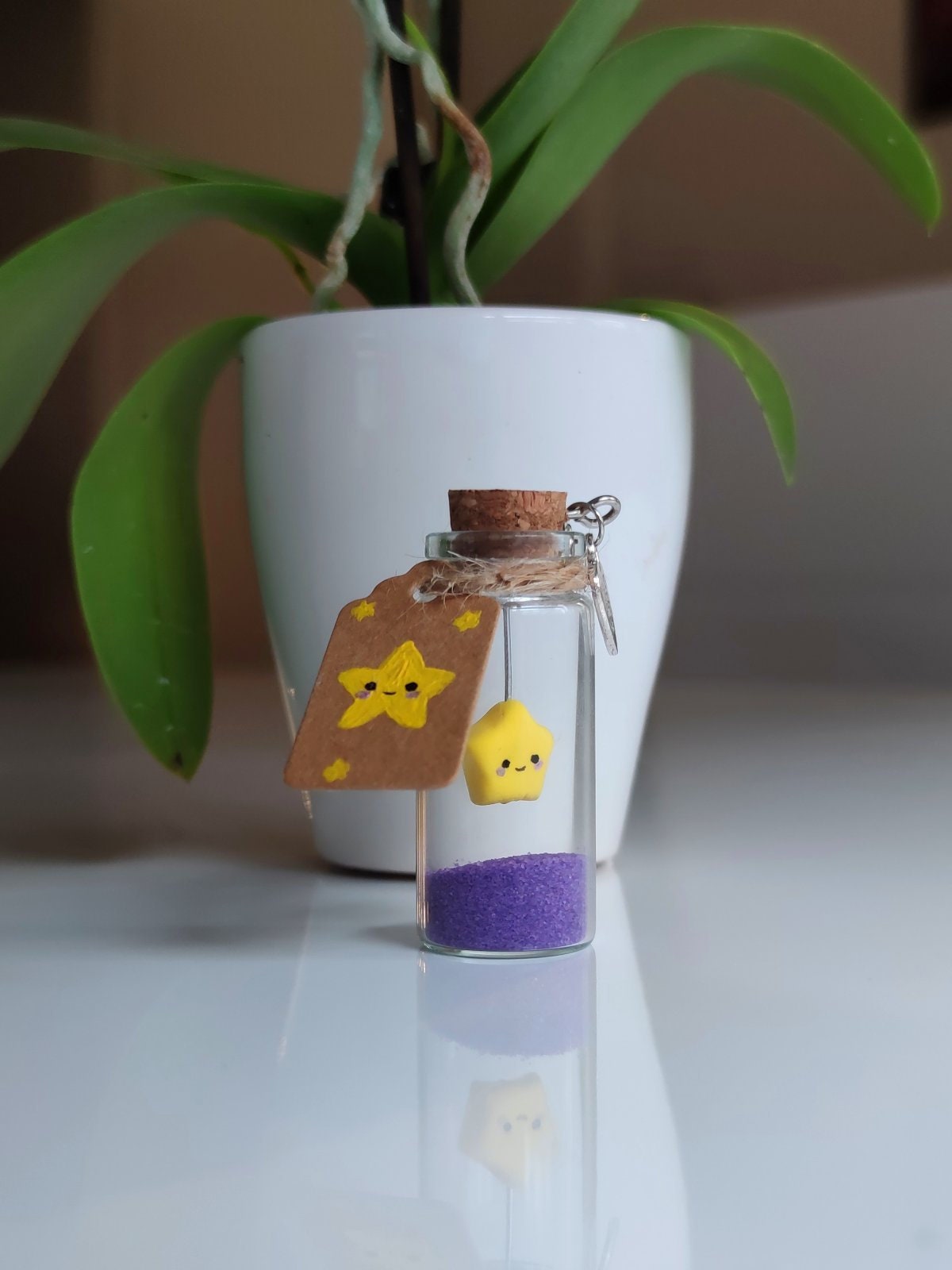 Tiny Star in a Glass Bottle With a Custom Message Christmas, New Year ...