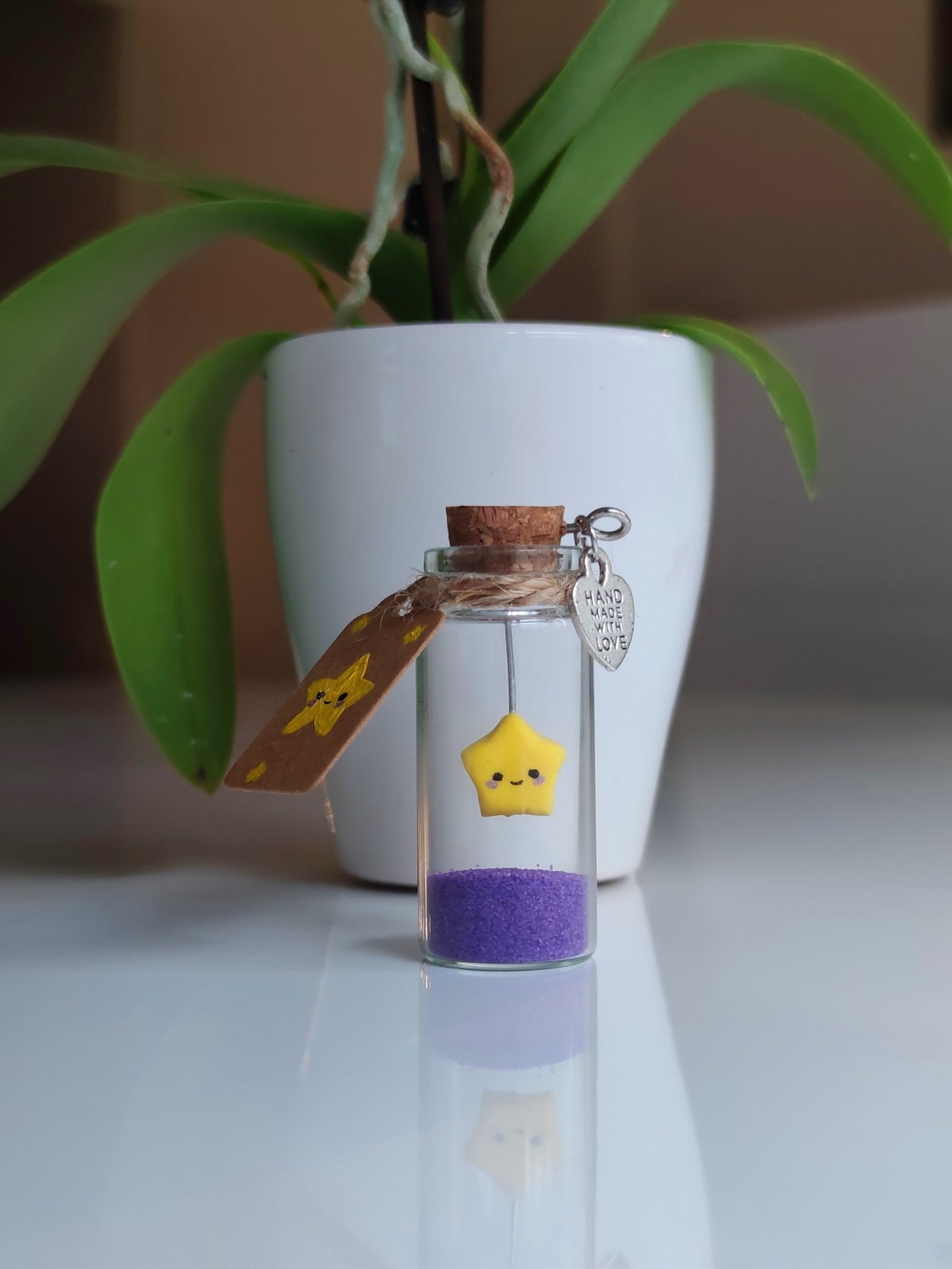 Tiny Star in a Glass Bottle With a Custom Message Christmas, New Year ...