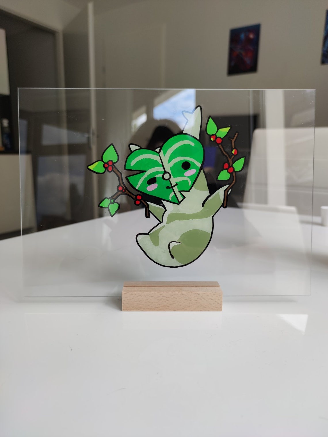 Korok Glass Transparent Painting | the Legend of Zelda | Handmade ...