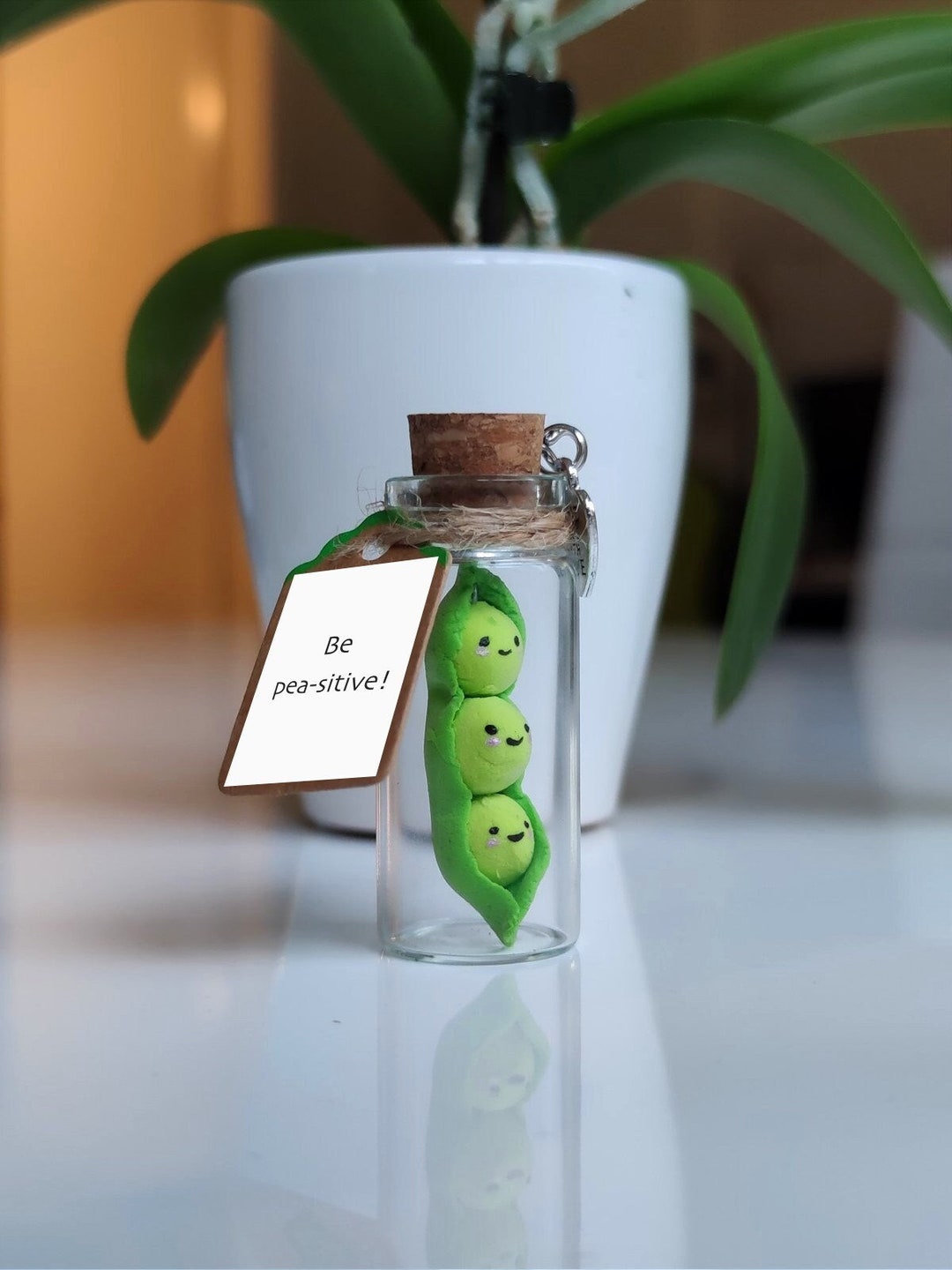 Peas in a Pod With Custom Text | Personal Clay Handmade Gift for ...