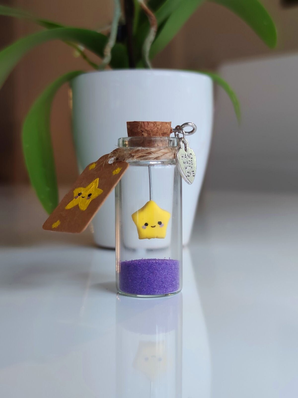 Tiny Star in a Glass Bottle With a Custom Message Christmas, New Year ...