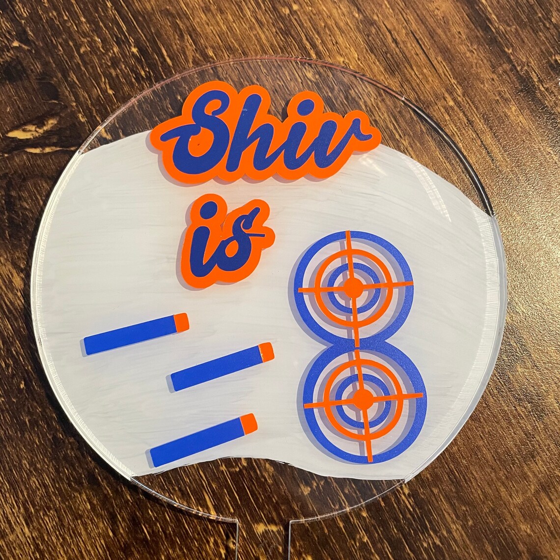 Happy Birthday Cake Topper Paddle - Etsy