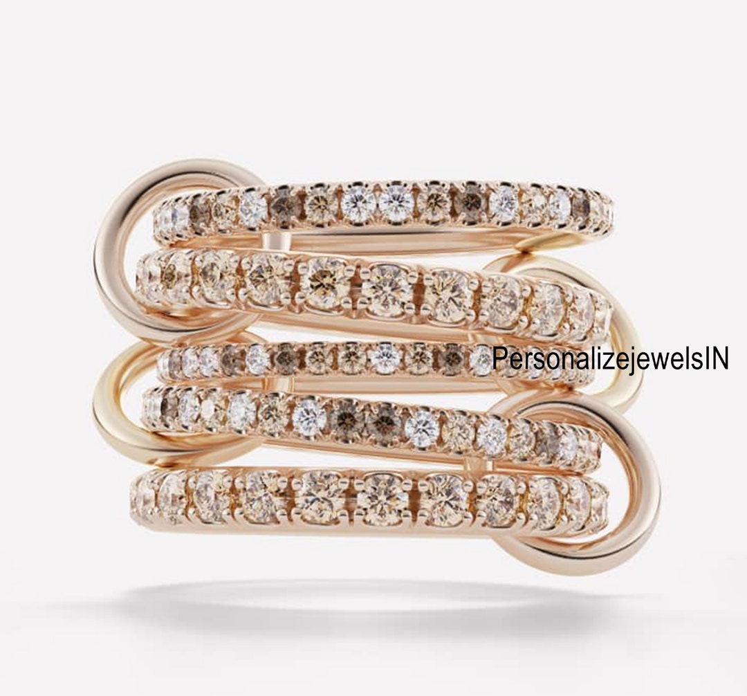 Multi-ring, Three Connector Multi-link Ring, Love Link Ring, 925 Silver ...