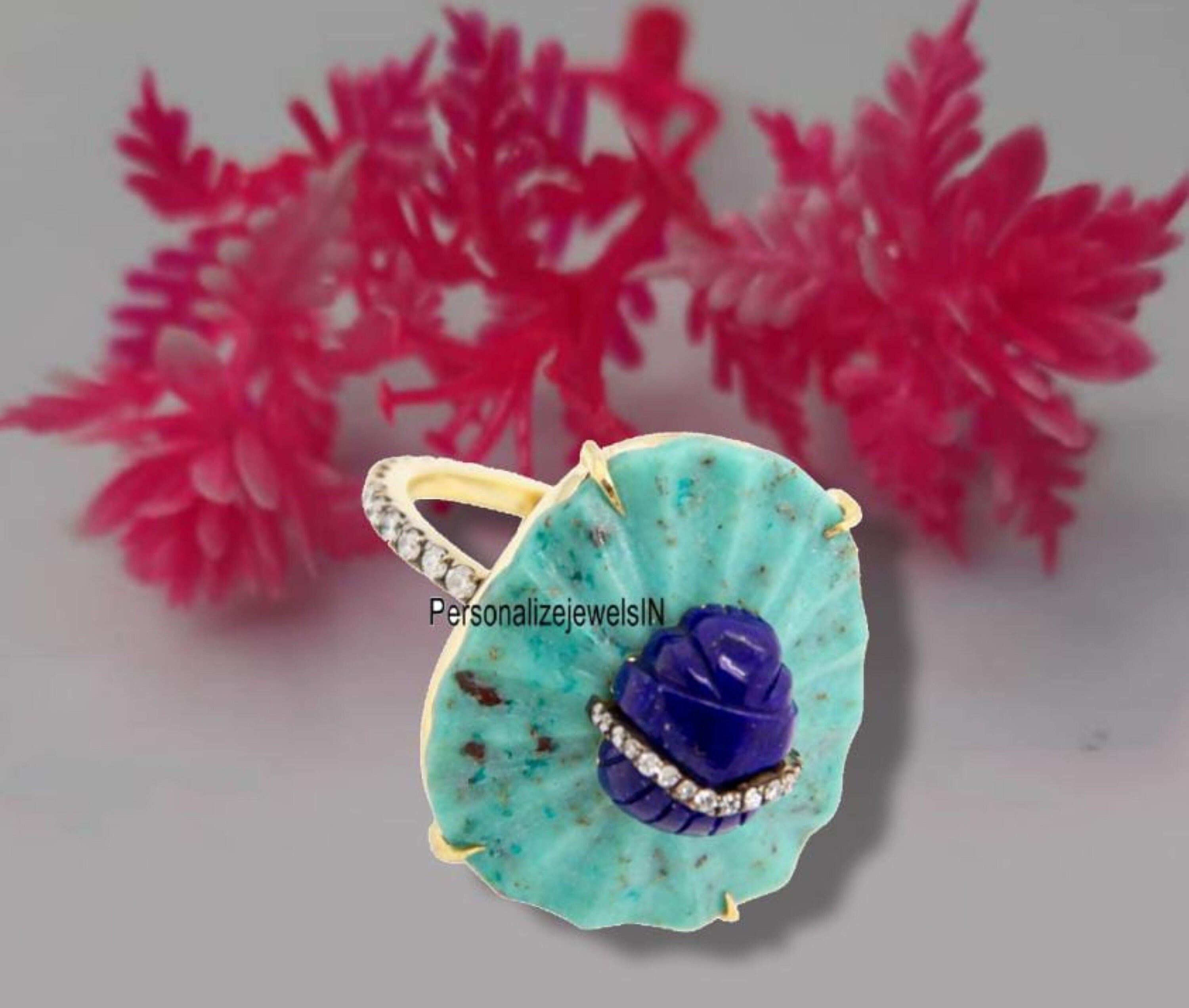 Hand Carved Lapis Lazuli Scarab Ring Gemstone Handmade - Etsy