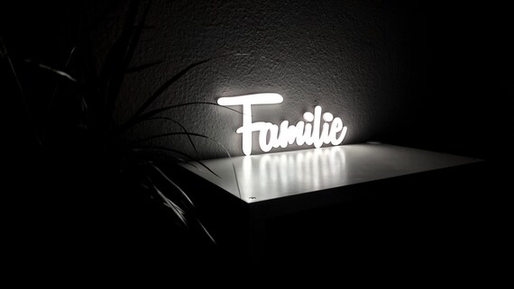 FAMILY LED Neon Sign Luminous Wall Decoration for Living - Etsy