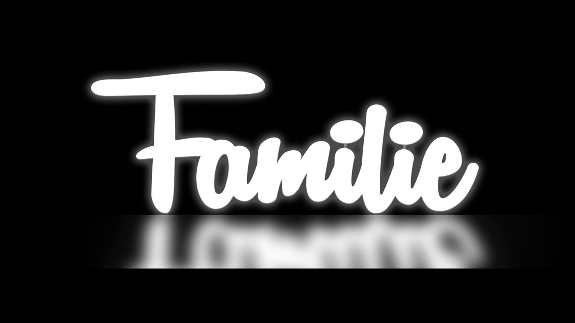 FAMILY LED Neon Sign Luminous Wall Decoration for Living - Etsy