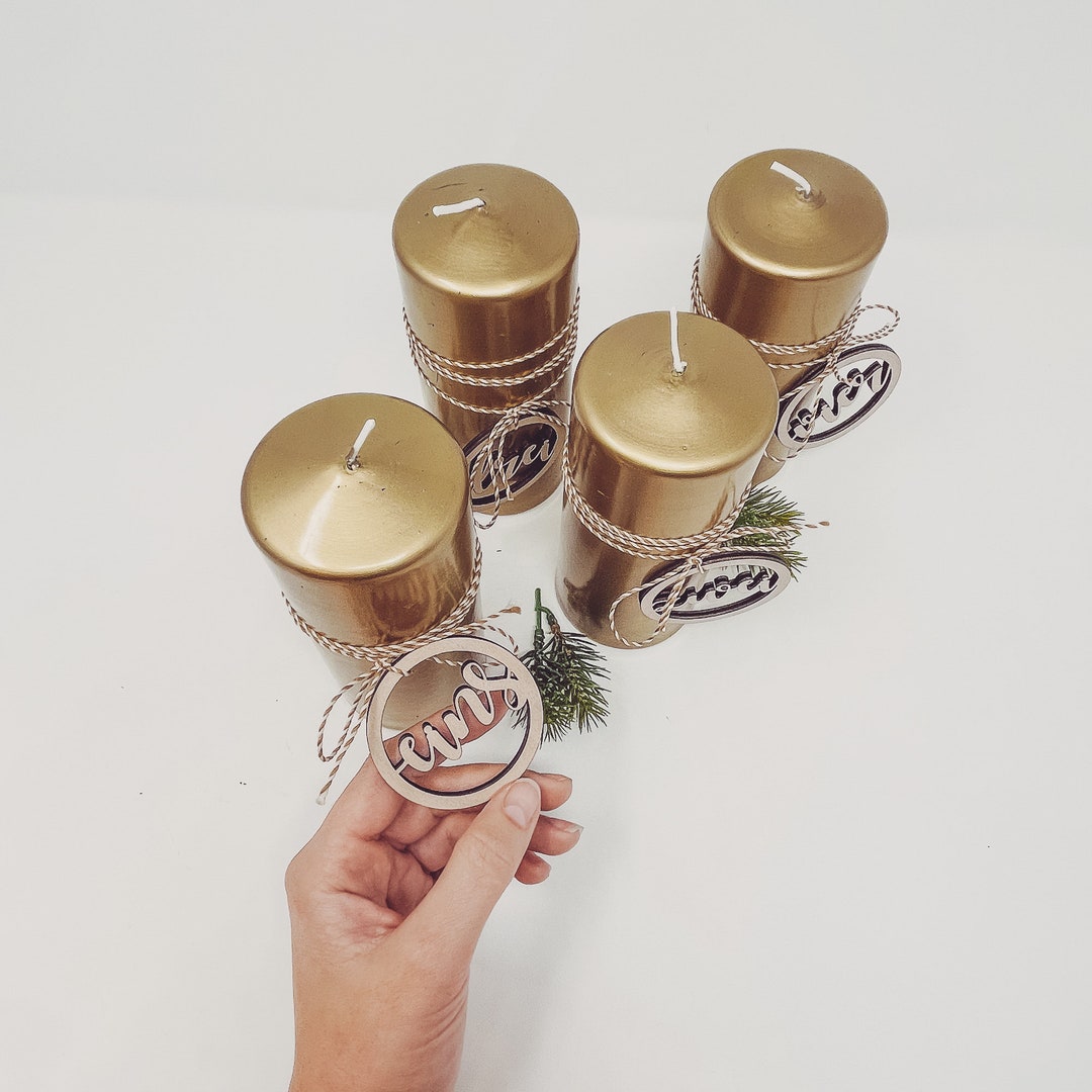 Advent Wreath Number Pendant - Advent Wreath Pendant - Advent Wreath ...
