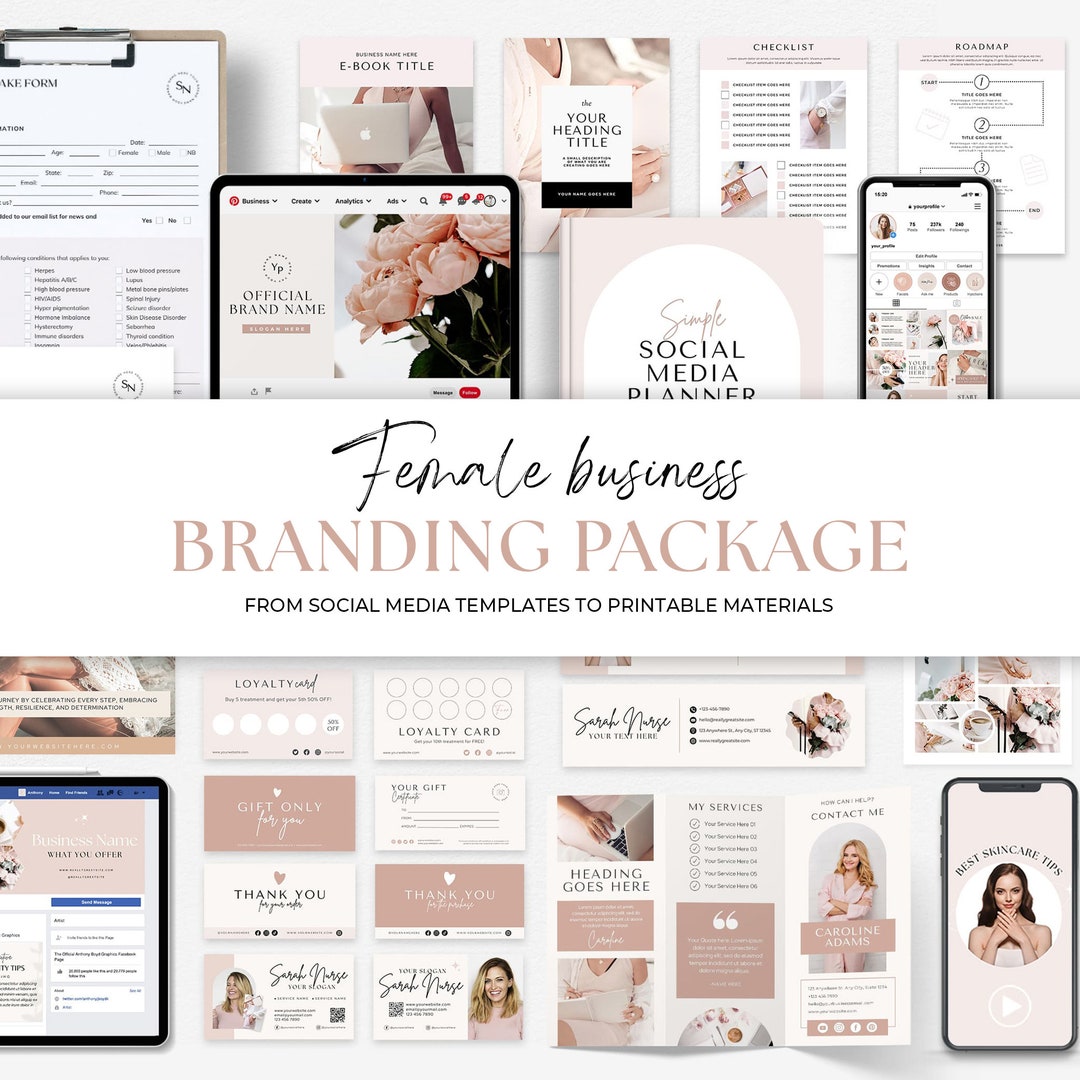 Business Bundle Branding Bundle Marketing Templates Canva Instagram ...
