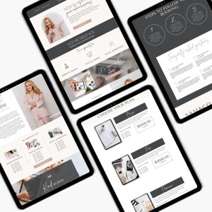 Virtual Assistant Canva Website Template, Aesthetic Website Template ...