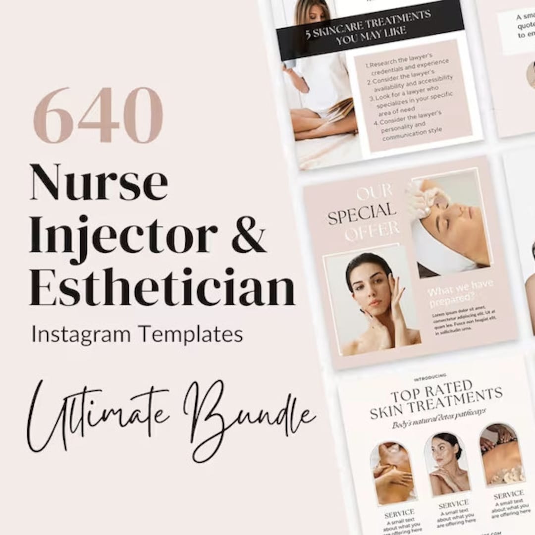 640 Nurse Injector Instagram Template Botox and Filler Instagram Lip ...