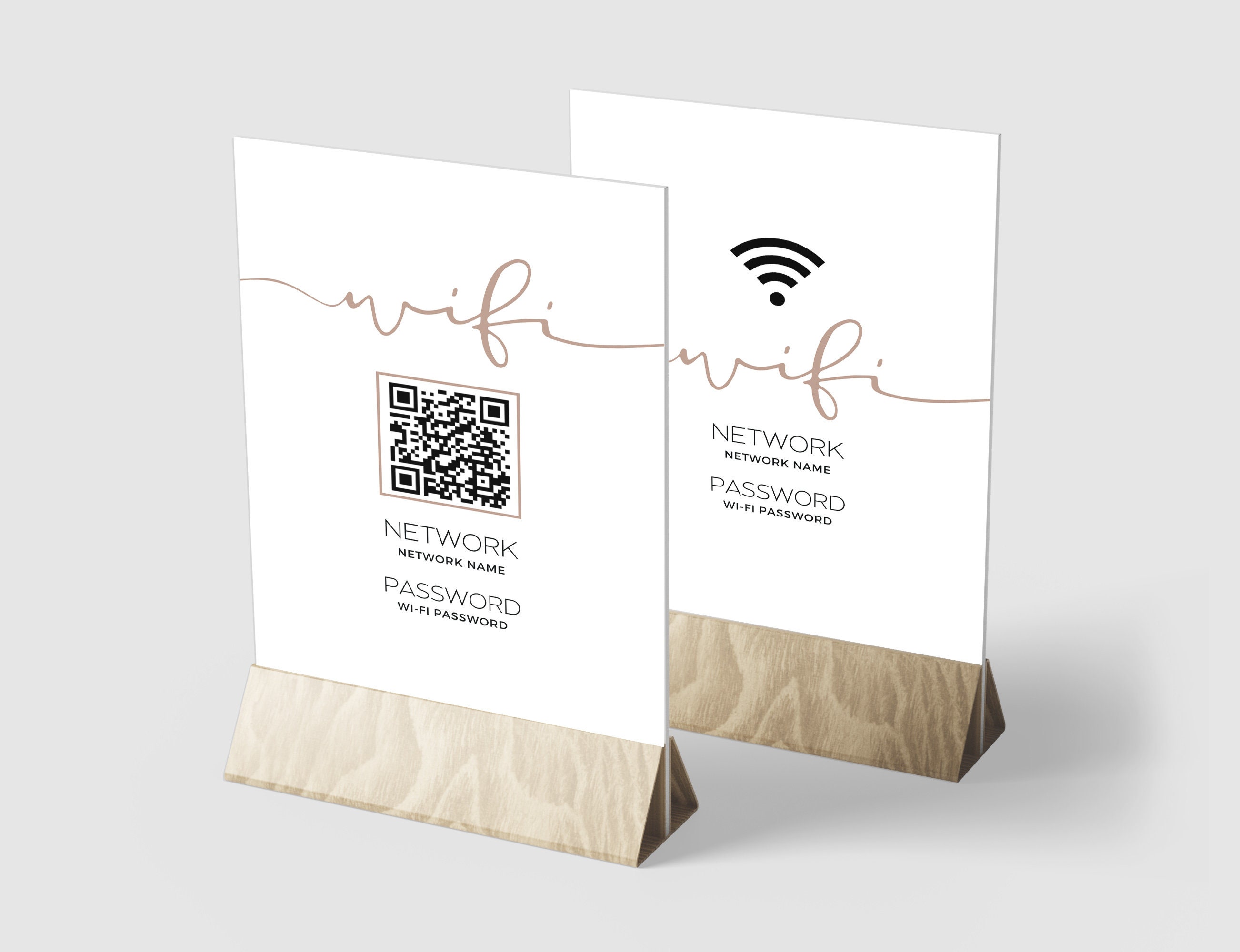 WIFI Password Sign Template Printable Guest Wi-fi Signs Home - Etsy