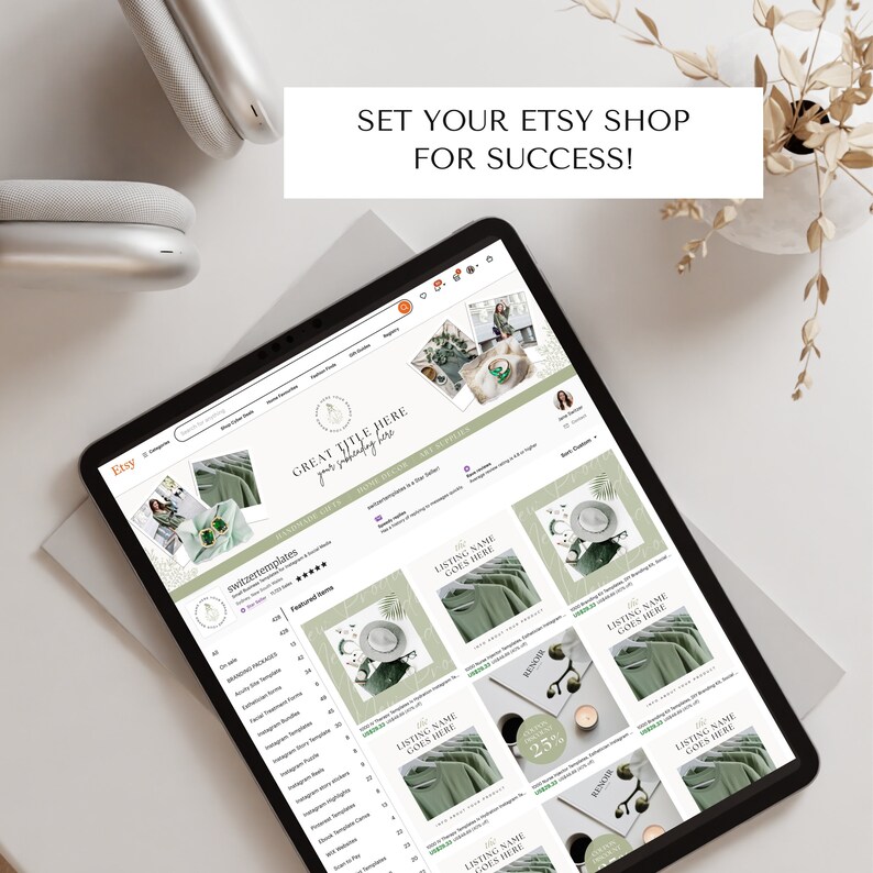 Etsy Banner Template Bundle Etsy Shop Banners Etsy Shop Kit Sell on ...