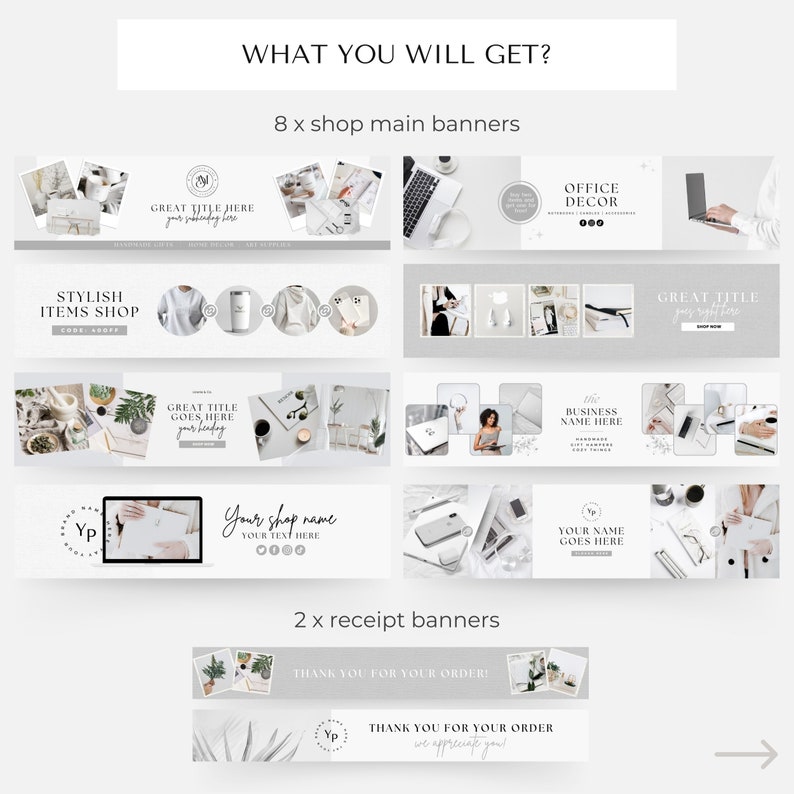 Etsy Shop Banner Kit Etsy Shop Templates Etsy Shop Branding Kit Etsy ...