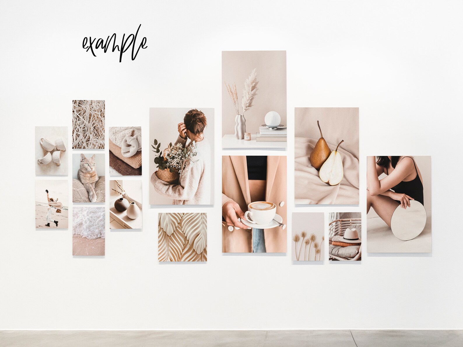 Neutral Photo Collage / Wall Collage Kit in Neutral / Photo - Etsy Canada