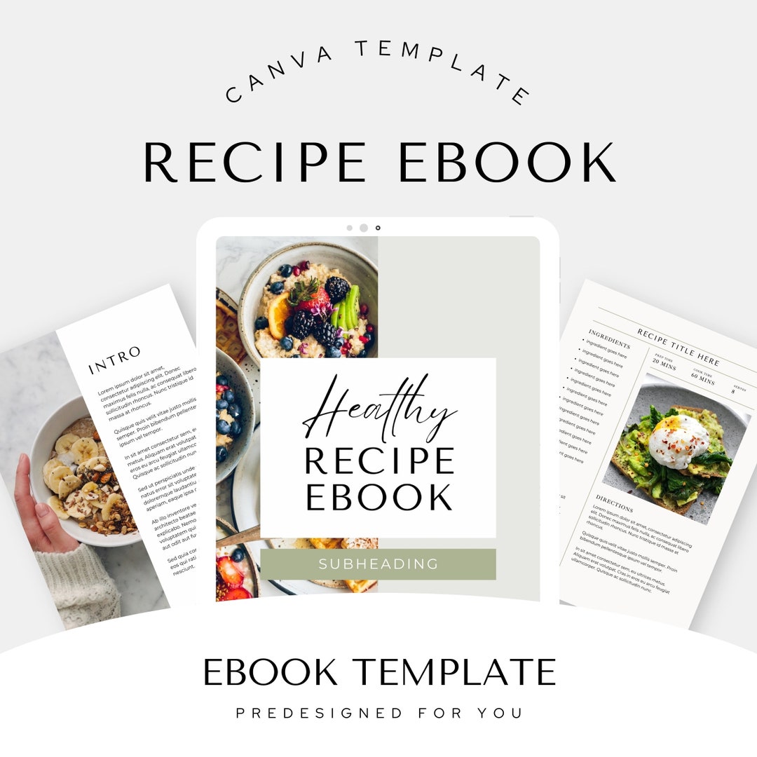 Recipe Ebook Template Lead Magnet Template Gut Health Ebook Health ...