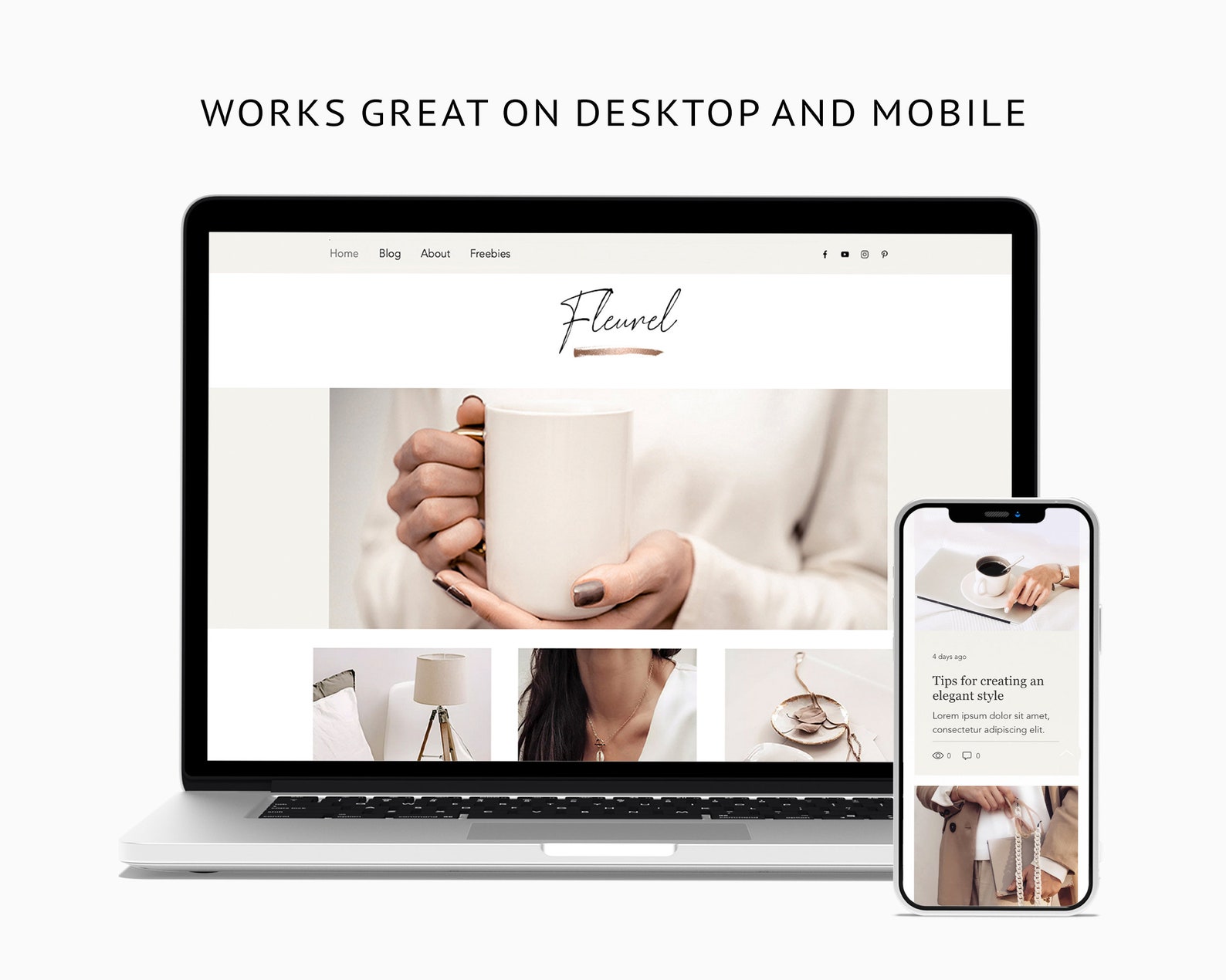 Wix Blog Website Template Wix Blog Theme Wix Blog Website - Etsy