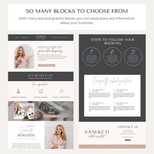 Virtual Assistant Canva Website Template, Aesthetic Website Template ...