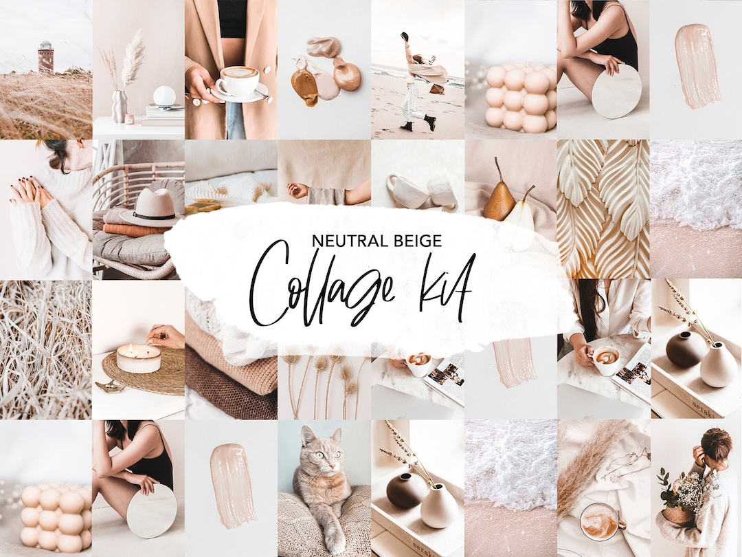 Neutral Photo Collage / Wall Collage Kit in Neutral / Photo Wall ...