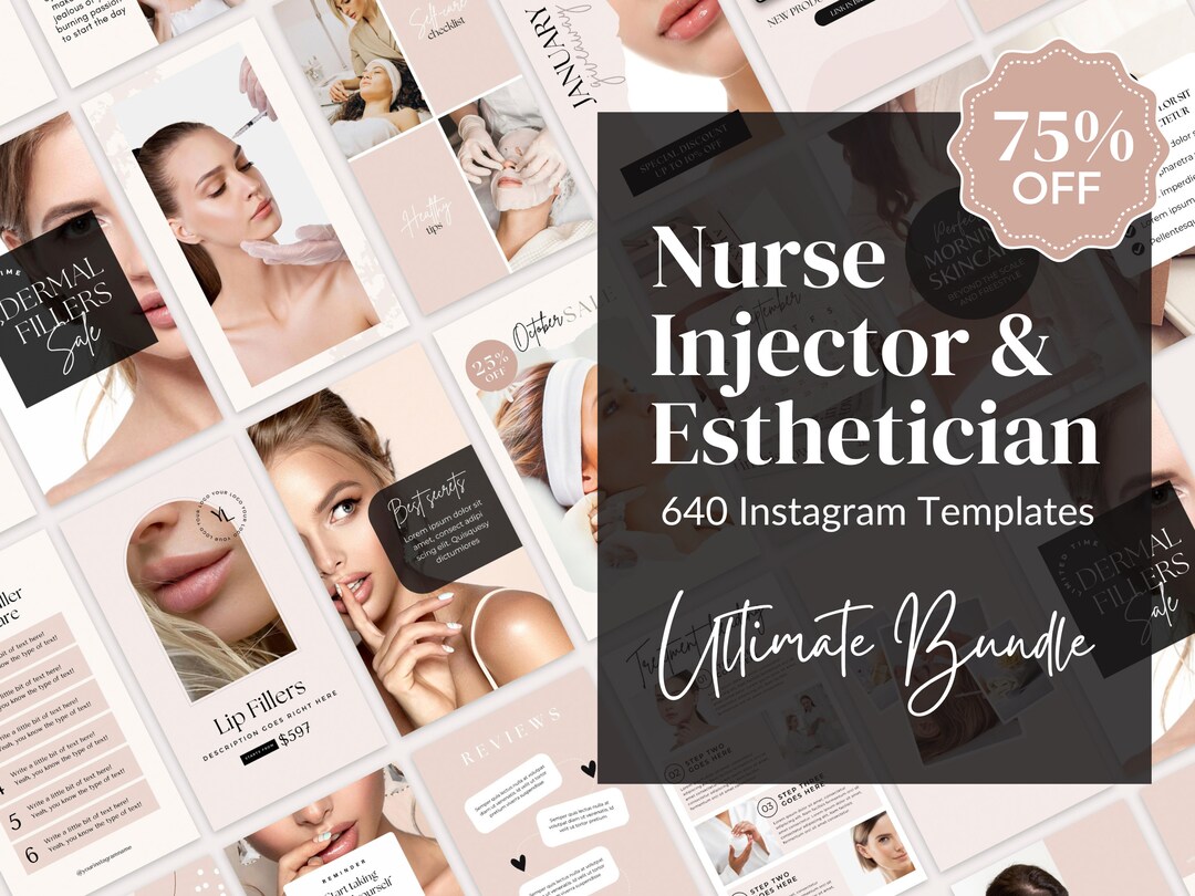 640 Esthetician Instagram Templates Nurse Injector Instagram - Etsy