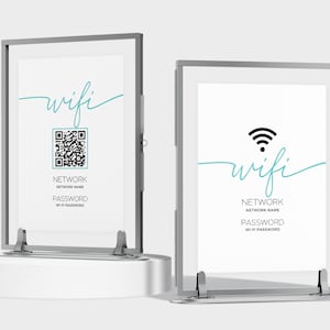 Wifi Sign Template, Be Our Guest Wifi Qr, Wifi Password Template, Wifi ...